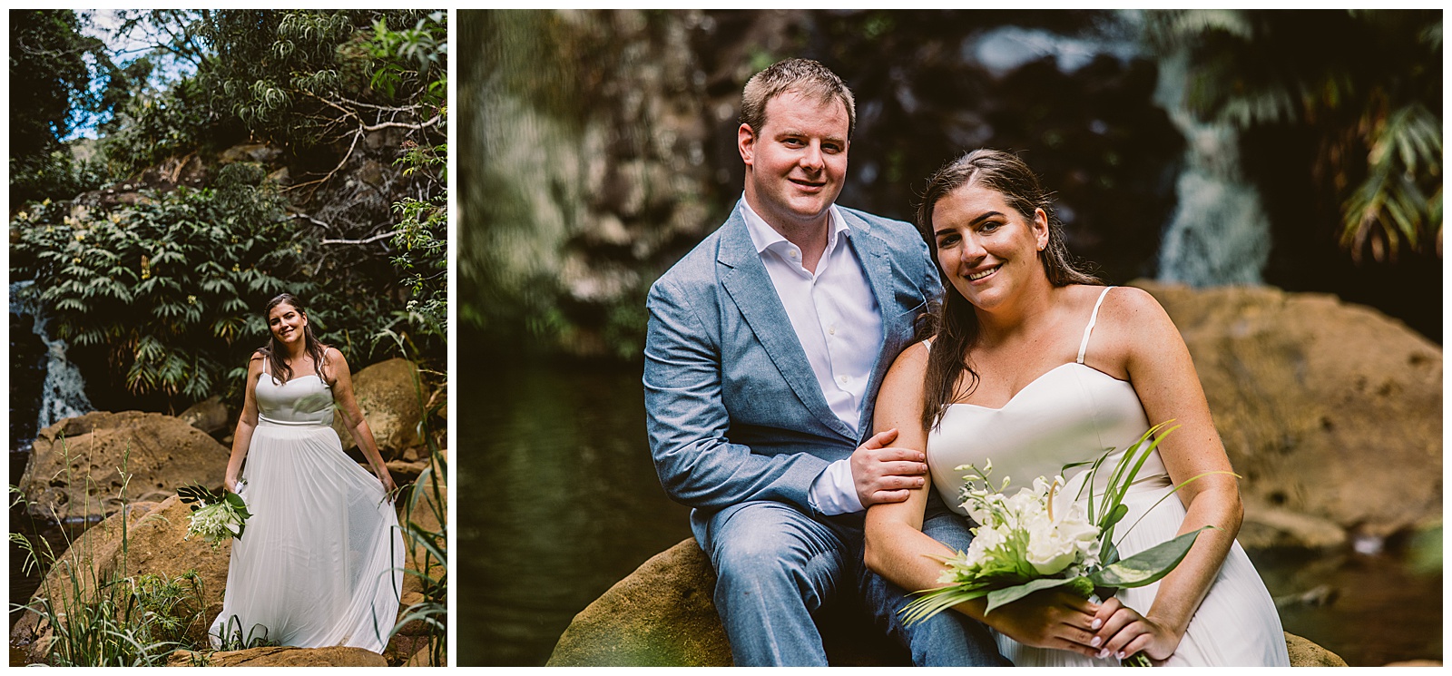 Hailey + Nate | Kaua’i Waterfall Adventure Elopement | Kauai Wedding ...