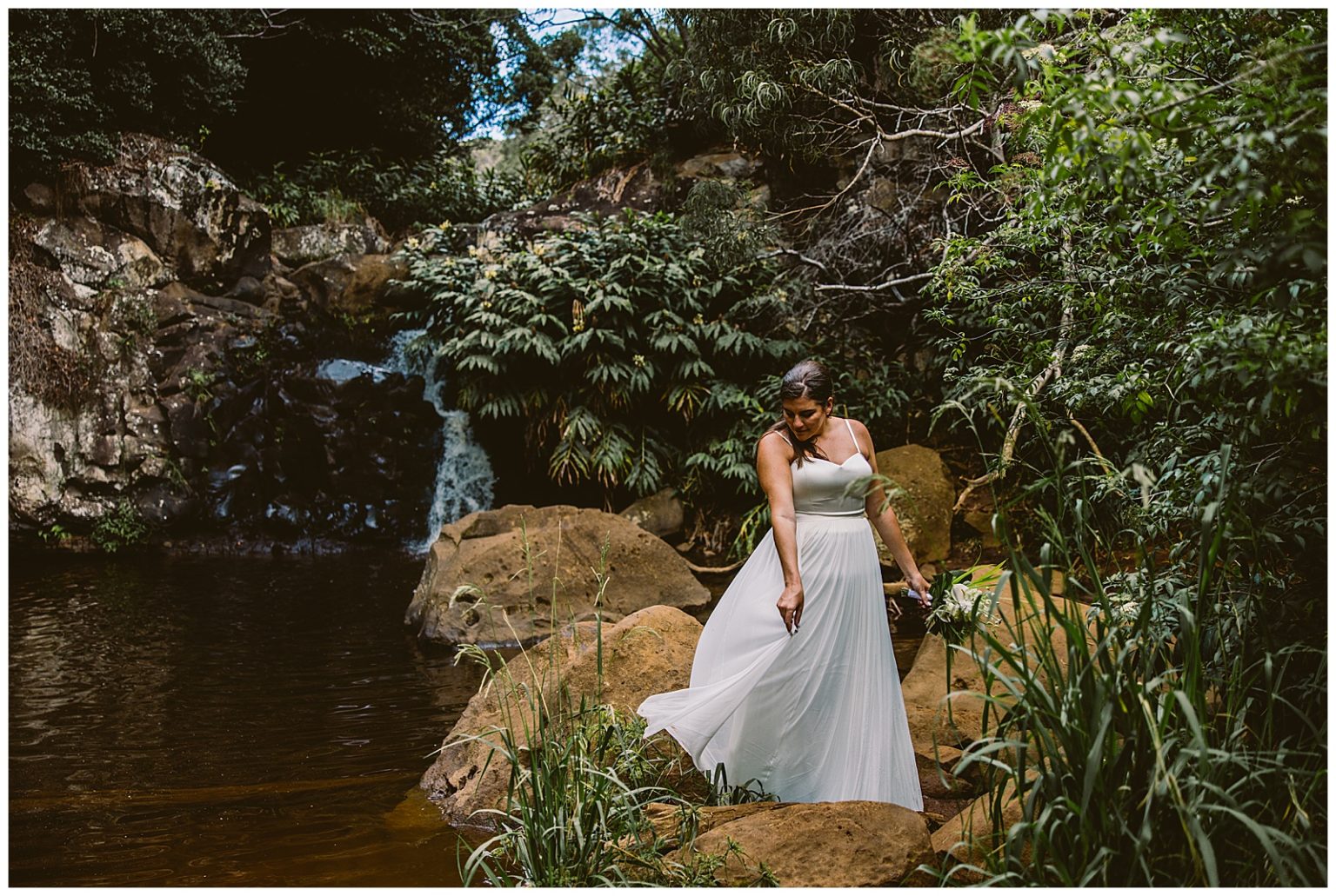 Hailey + Nate | Kaua’i Waterfall Adventure Elopement | Kauai Wedding ...