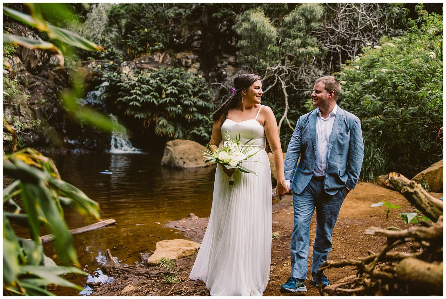 Hailey + Nate | Kaua’i Waterfall Adventure Elopement | Kauai Wedding ...
